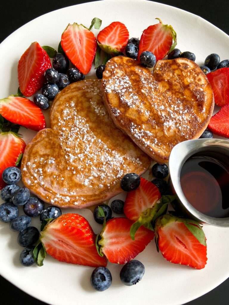 Heart-Shaped Pancakes - The Modern Nonna