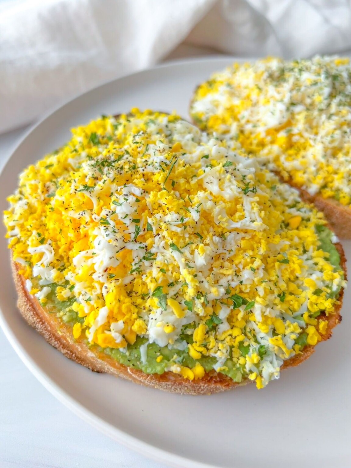 Grated Egg Avocado Toast - The Modern Nonna