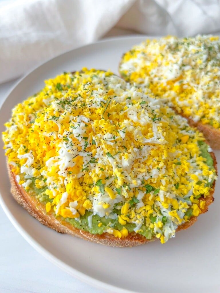Grated Egg Avocado Toast - The Modern Nonna