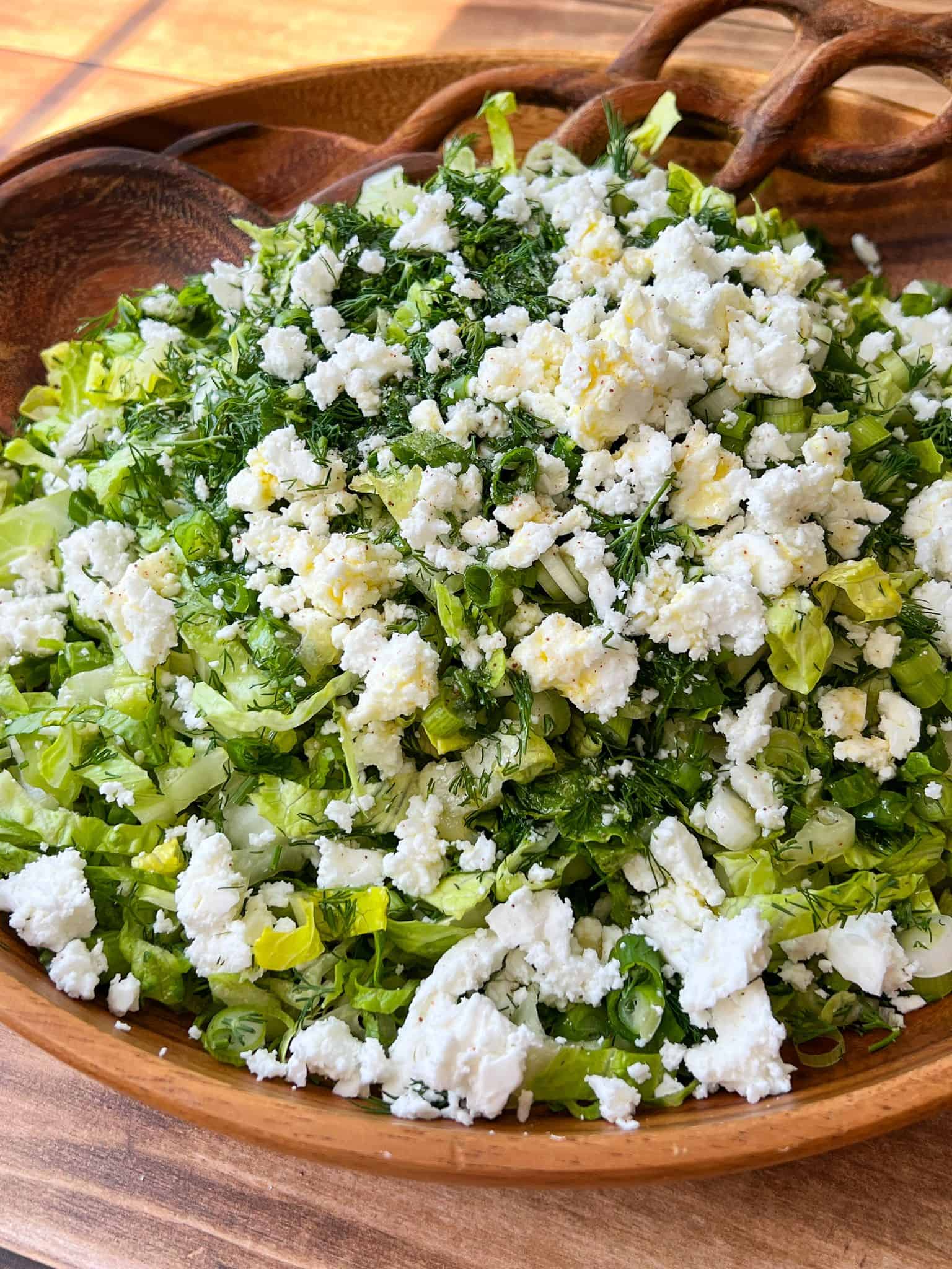 Maroulosalata (Greek Lettuce Salad) - The Modern Nonna